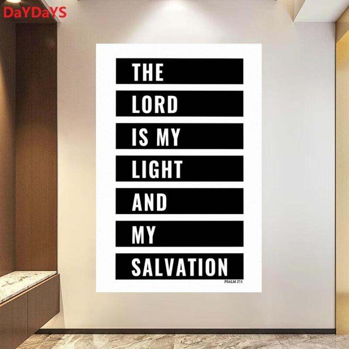 Psalm 27:1 The God Is My Light And My Salvation Minimalistic Christian ...