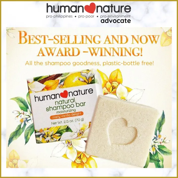 Human Heart Nature Natural Shampoo Bar 70grams | Lazada PH