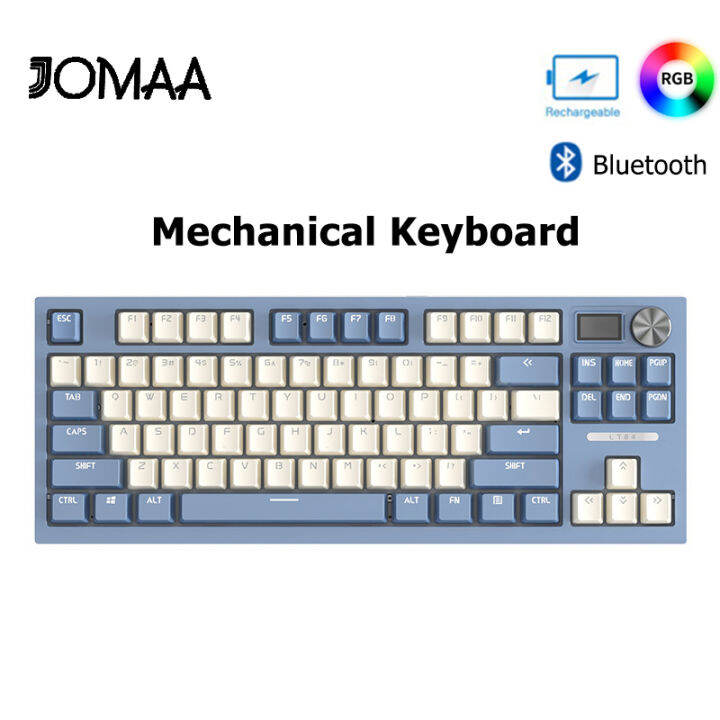 JOMAA Mechanical Keyboard Wireless Bluetooth Keyboard Wireless Gaming Mechanical Keyboard Hot ...