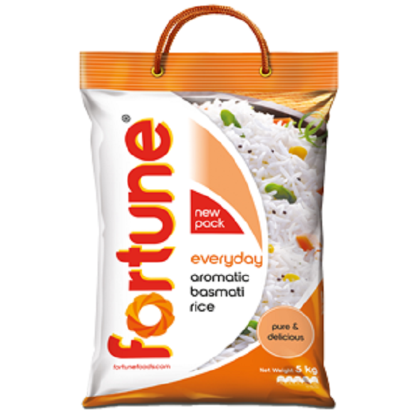 Fortune Everyday Basmati Rice Pure & Delicious 5kg {Made in India ...
