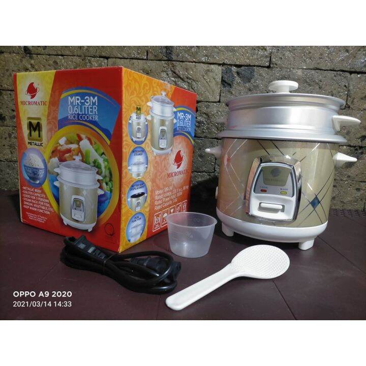 Micromatic MR-3M 0.6 Liters Rice Cooker Good for 3 persons | Lazada PH