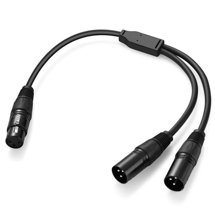 【CW】 50cm Splitter Cable Female to Male Y-Splitter Microphone 3Pin ...