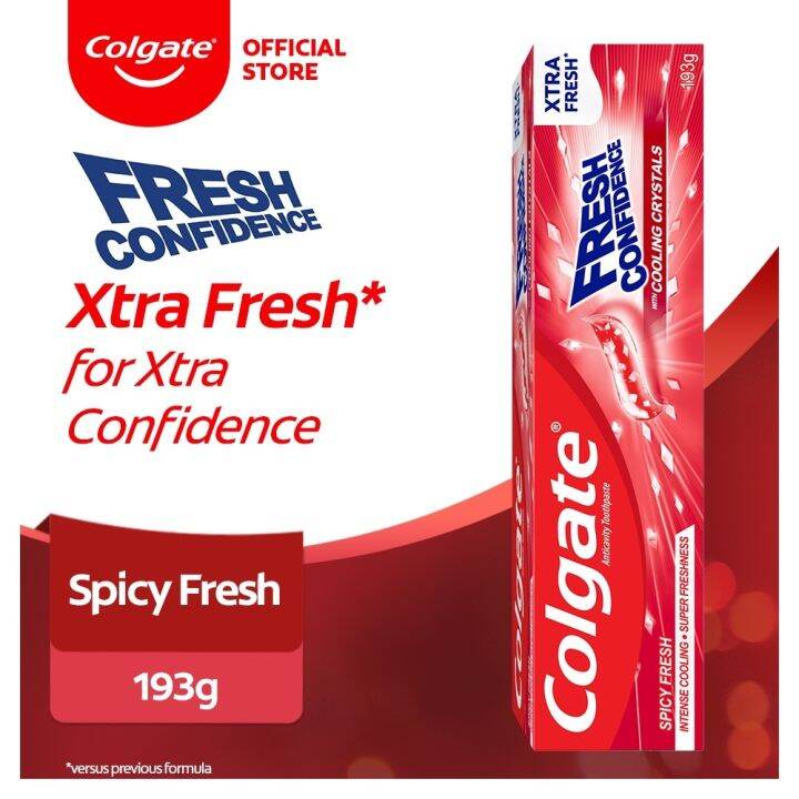 Colgate Fresh Confidence Anticavity Toothpaste with Cooling Crystals ...