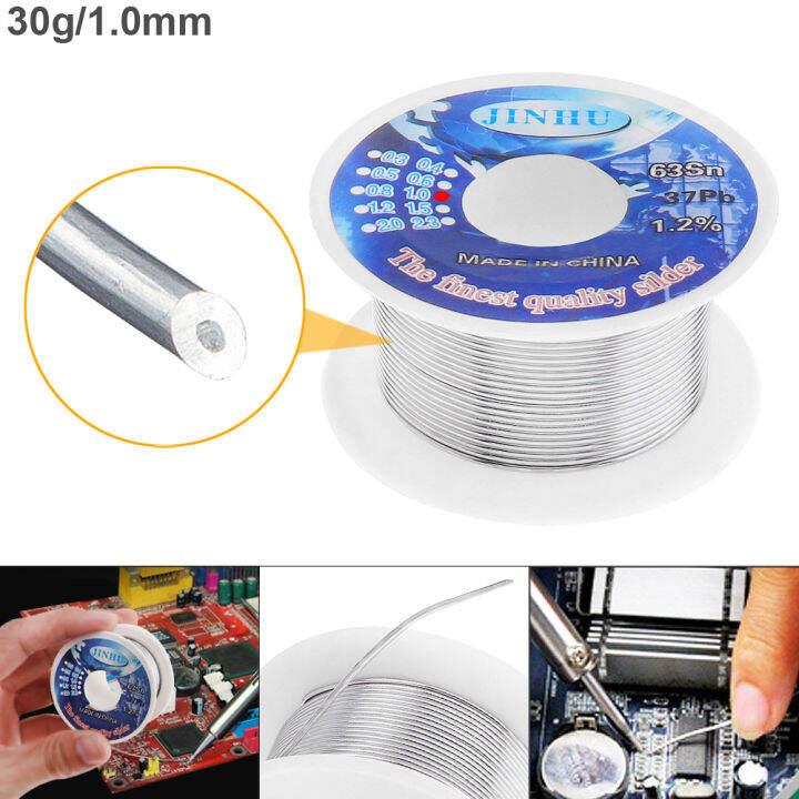 63/37 30g 0.8mm 0.5mm-1.0mm High Purity Rosin Core Solder Wire with 1.2 ...