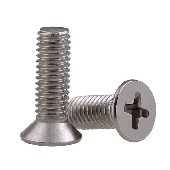M2-M6 Phillips Countersunk Head Machine Screws Flat Head Cross Bolts ...