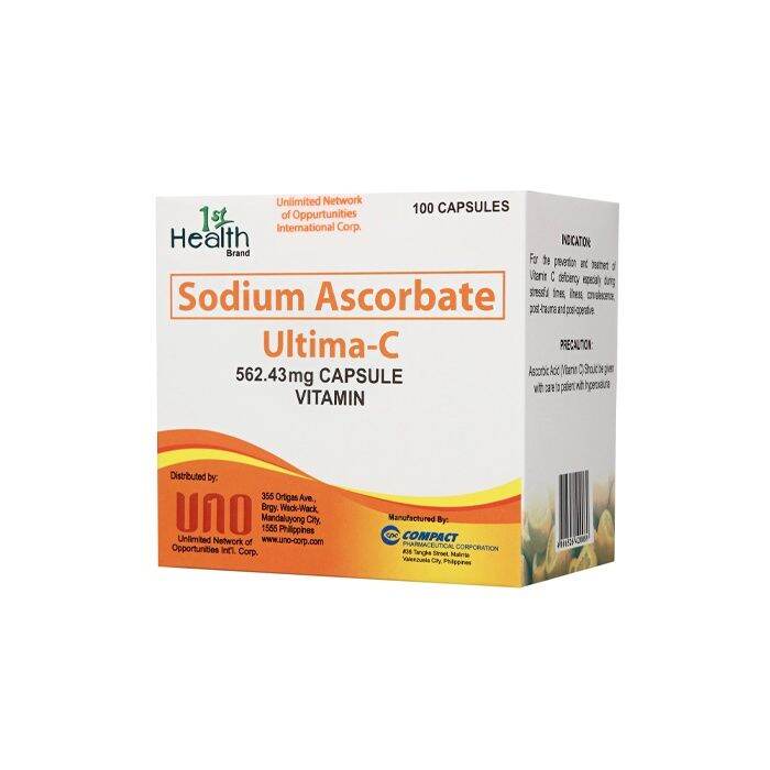 ★UNO SODIUM ASCORBATE ULTIMA C SAFE EFFECTIVE 10 CAPSULES | Lazada PH