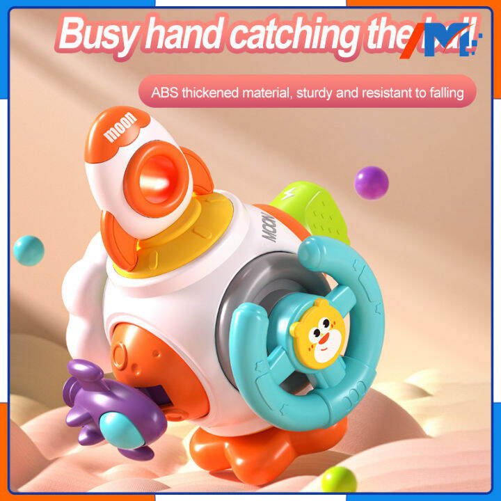 Infant Early Education Puzzle Busy Hand Grasping Ball Baby Montessori ...