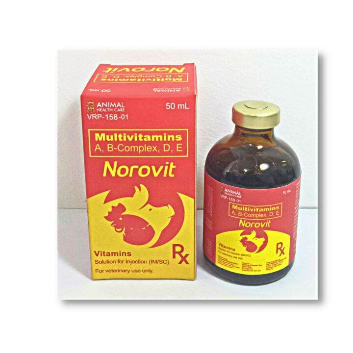 [RCG AGRIVET] Norovit 50ml Multivitamins solution for injection ...