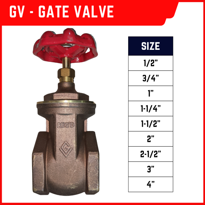 GV Gate Valve (Available SIZE: 1 1/4", 1 1/2", and 2") | Lazada PH