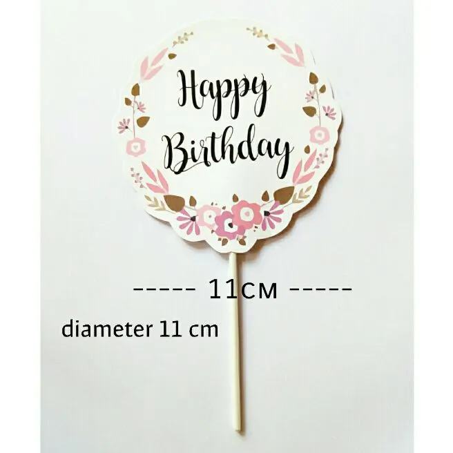 topper toper hiasan dekorasi kue cake tulisan happy birthday ulang ...