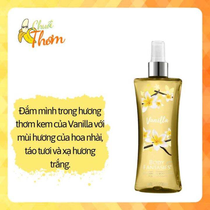 TESTER VANILLA - Xịt thơm Body Mist BODY FANTASIES | Lazada.vn