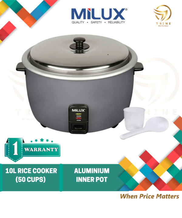 MILUX 10L Electric Rice Cooker (for 50 person) MRC-5200 latest model ...