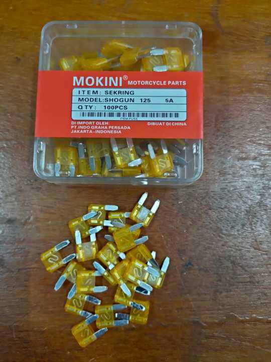 sekring shogun 125 5a 100pcs | Lazada Indonesia