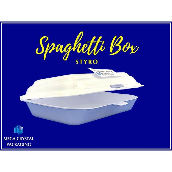 Styro / Disposable Spaghetti Box # 3 [ 100 Pcs. Per Pack ]lab | Lazada PH