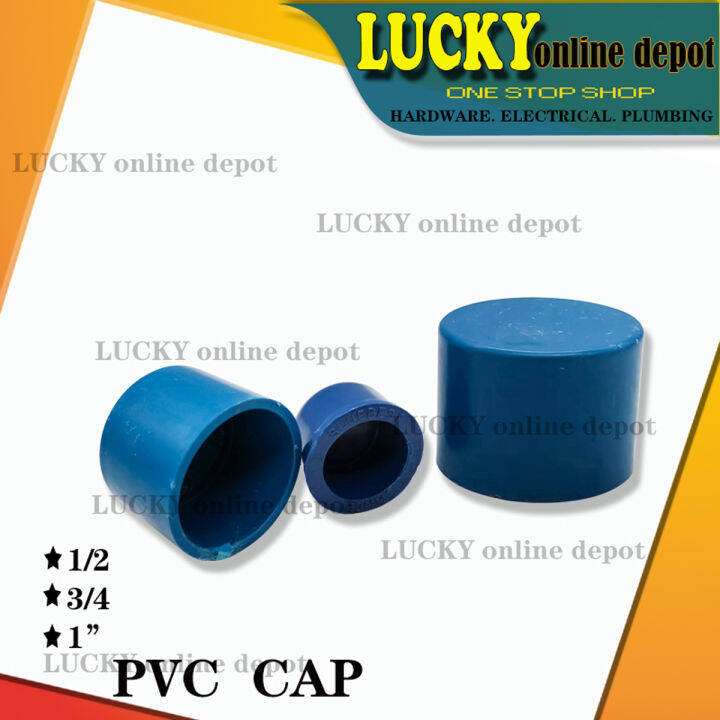 BLUEBEST PVC CAP PIPE FITTINGS ( 1/2", 3/4", 1" ) | Lazada PH