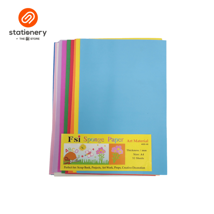 FSI Rubber Foam Art Material A4 10 Sheets | Lazada PH