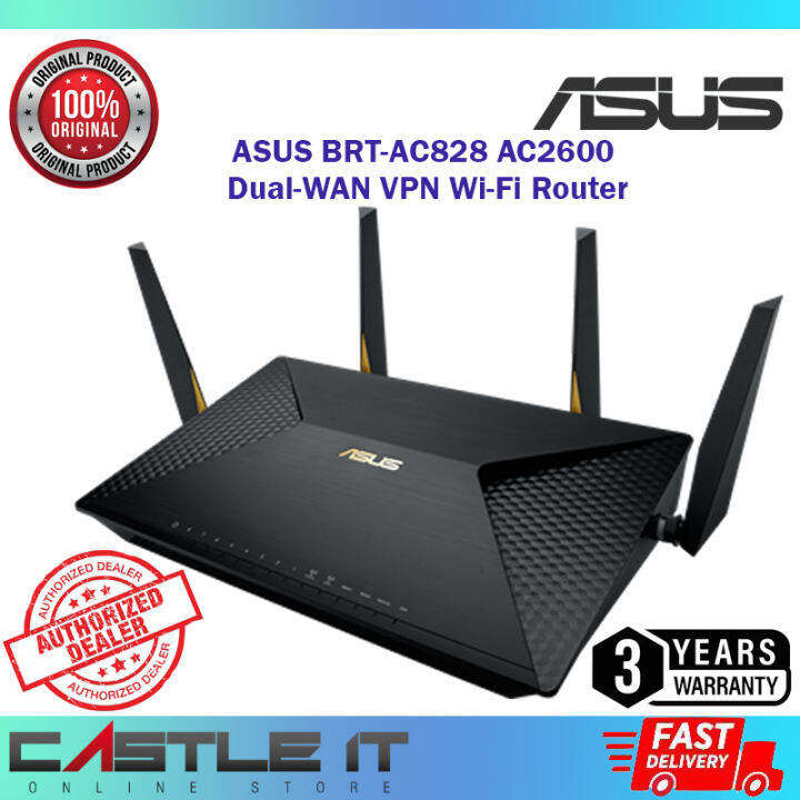 ASUS BRT-AC828 AC2600 DUAL-WAN VPN Wi-Fi UP TO 2Gbps 4Gbps LAN ...