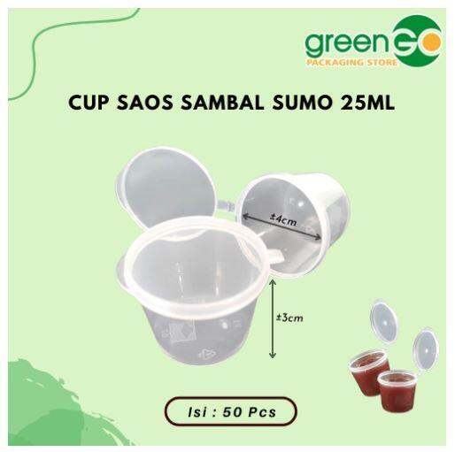 CUP SAOS SAMBAL CUP SAOS KECIL CUP SAOS 25ML TEMPAT SAOS TEMPAT ...
