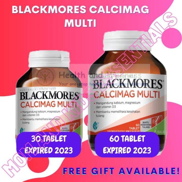 BLACKMORES CALCIMAG MULTI 30 60 TABLET VITAMIN TULANG KALSIUM | Lazada ...