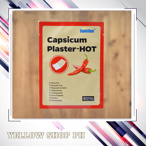 Capsicum Plaster Hot Chili Pain Relief Chinese Medical Patch Back Neck ...