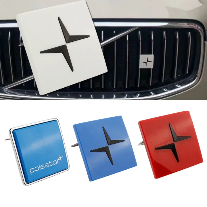 Polestar ด้านหน้า Grille Emblem สำหรับ Volvo S90 S60 XC40 XC90 XC60 ...