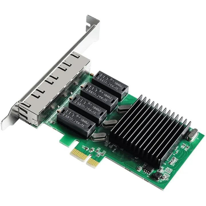 PCI-E 4 Port Gigabit Network Card PCI-E RTL8111H Chip 10/100/1000Mbps ...
