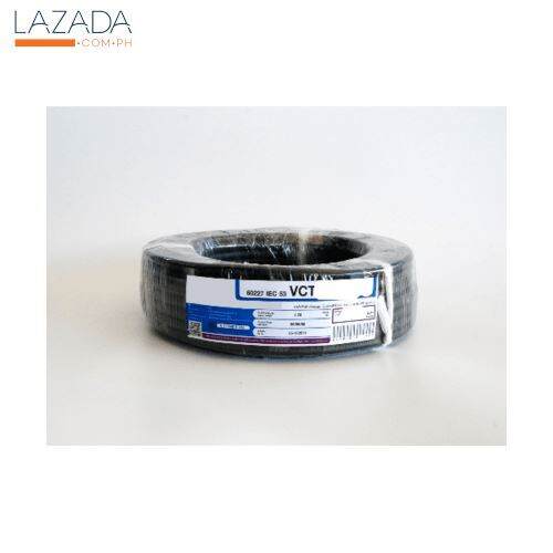 "SALE"RACER สายไฟ IEC 53 VCT 2x1 SQ.MM 50M. สีดำ **--- MDC ถูกชัวร์ ---** | Lazada.co.th