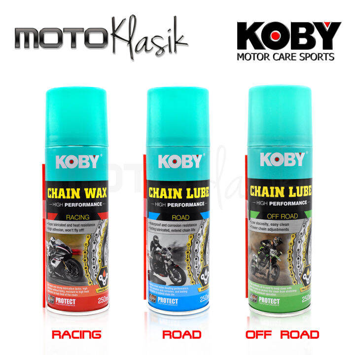 KOBY CHAIN LUBE RACING / ROAD / OFF ROAD 250ML HIGH PERFORMANCE ...