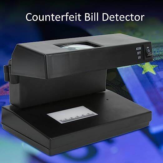 2-in-1 Counterfeit Magnifying Money Detector Mini UV, Magnetic and ...