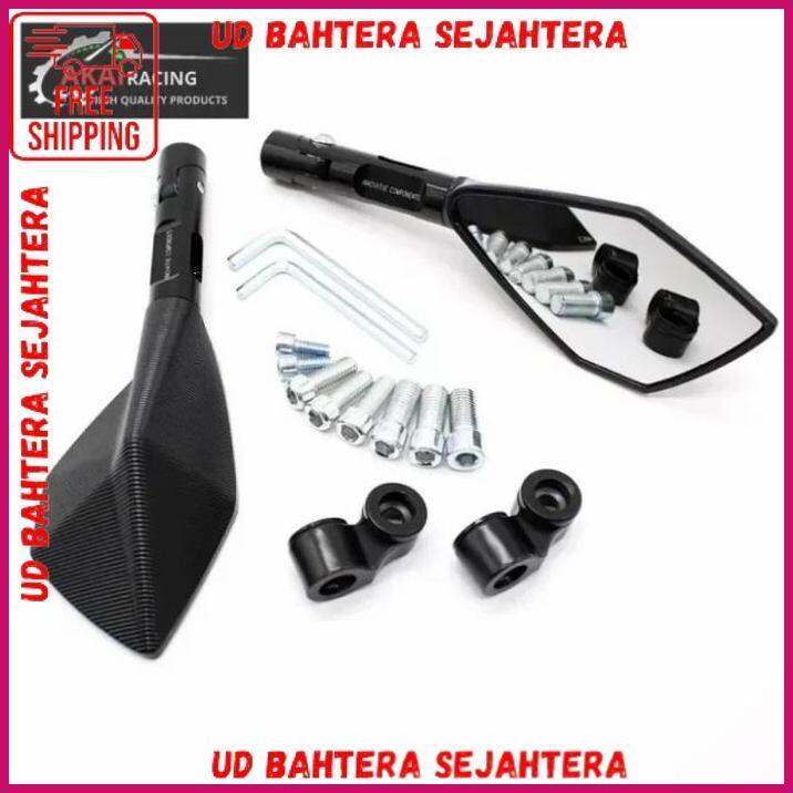 Spion Tomok V2 & V5 Akai Racing Kaca Putih Dan Biru Universal Terbaik ...