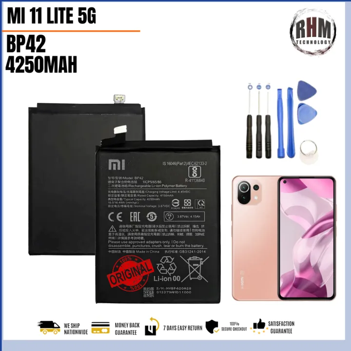 for Xiaomi mi 11 Lite 5G (Battery model: BP42 4250mAh) Original ...