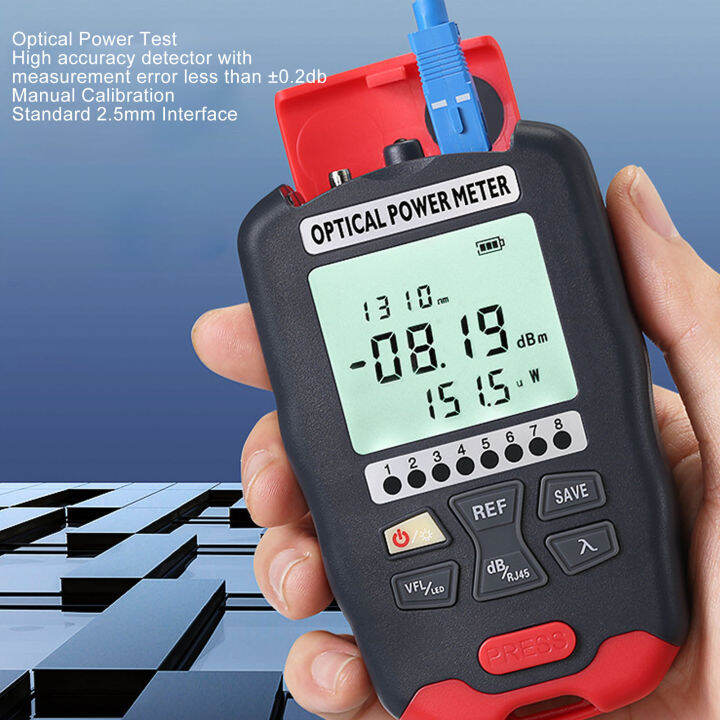 Optical Power Meter Portable 850 To 1650nm LED 3 in 1 Optical Fiber ...