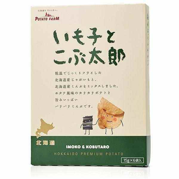 [พร้อมส่ง] Potato Farm Kelp Scallops and Kombu Potato Chips 15g 6 ซอง มันฝรั่งแผ่นกรอบ สาหร่าย ...