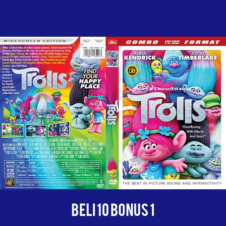 Kaset DVD Trolls 1,2,3 | Lazada Indonesia
