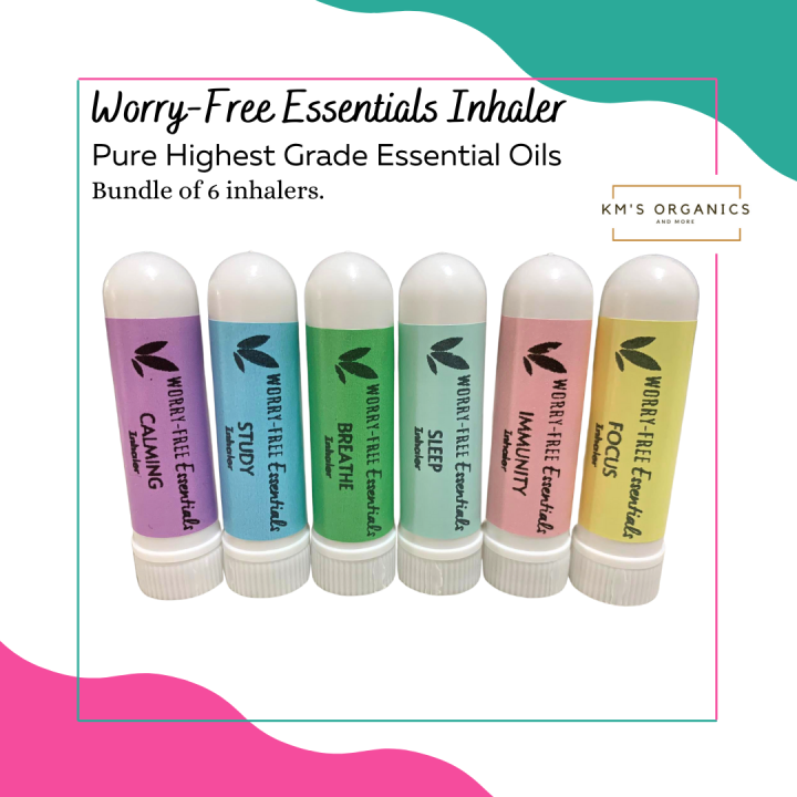 WORRY-FREE Essentials Aromatherapy Inhalers (Bundle of 6) | Lazada PH