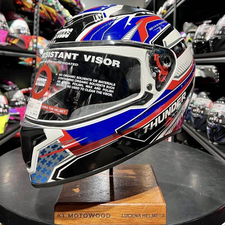 STUDDS Thunder XV D8 Full Face Single Visor Helmet w/ FREE EXTRA LENS ...