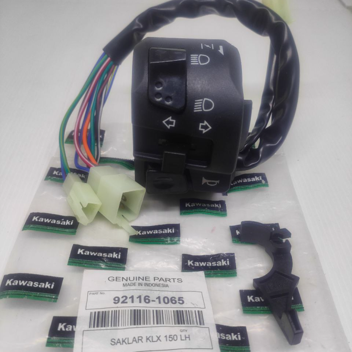 Holder Tombol Switch Saklar Sein Dim Klakson Kiri Kawasaki KLX 150 BF S Dtracker 150 | Lazada ...