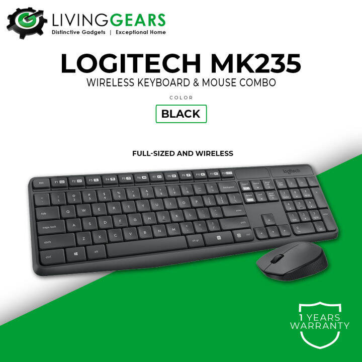 [ Logitech Malaysia ] Logitech Mk235 Wireless Keyboard And Mouse Combo Lazada