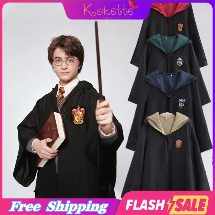 ♠☏℗ Harry Potter Costume Magic Robe Gryffindor Slytherin Hitchpac ...