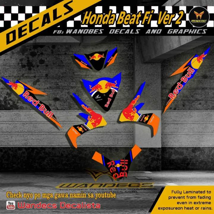 HONDA BEAT FI V2 DECALS | Lazada PH