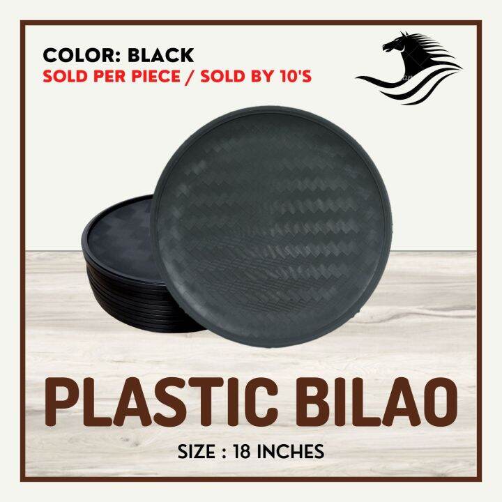 Reusable Plastic Bilao 18in Black Bilao [ 1 piece | 10 pieces ] Perfect ...
