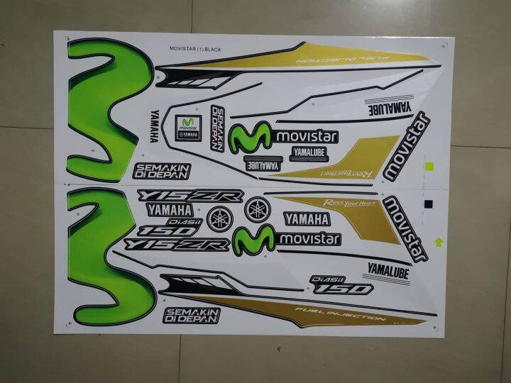 SNIPER Mx150 MOVISTAR GOLD Decal/Sticker (Y15ZR VERSION) | Lazada PH