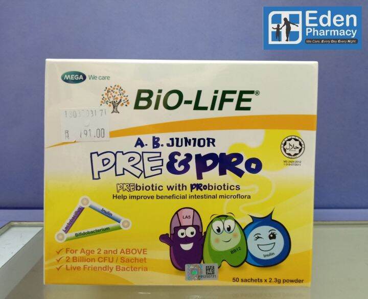 Bio Life Bio-Life A.B. Junior Pre & Pro Prebiotic with Probiotics ...