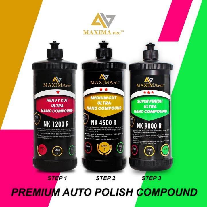 PREMIUM AUTO POLISH COMPOUND STEP 1, STEP 2 DAN STEP 3 | Lazada Indonesia