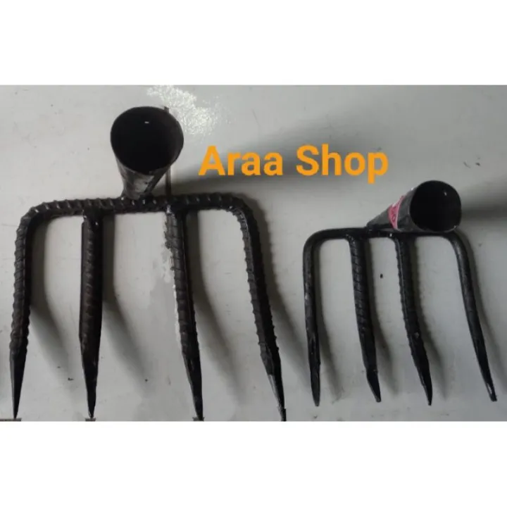 Garpu Garok Garukan Sampah Besi Ulir Gagang Kolong Cap Jago/Garpu ...