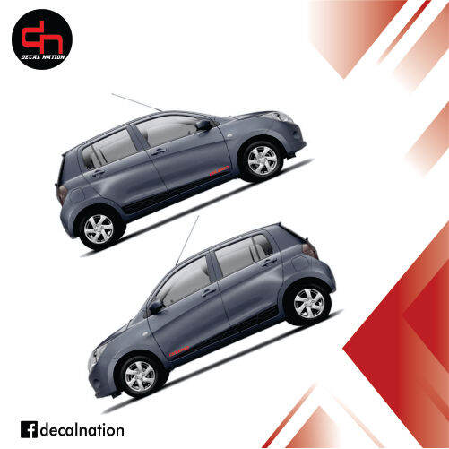Suzuki Celerio Linear Decals Weatherproof Cut Out Vinyl Sticker Black ...