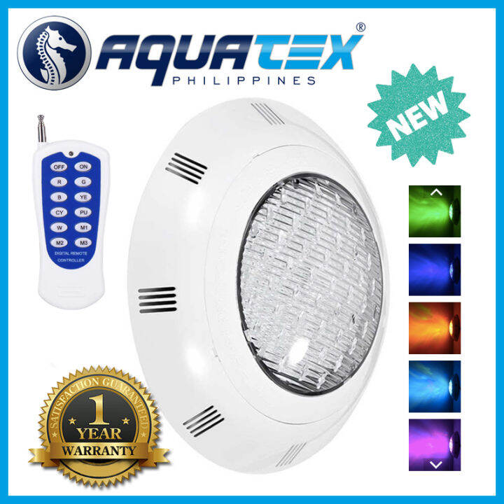 AQUATEX LED RGB Pool Light 45W/18W or Cool White 45W/18W with Remote ...