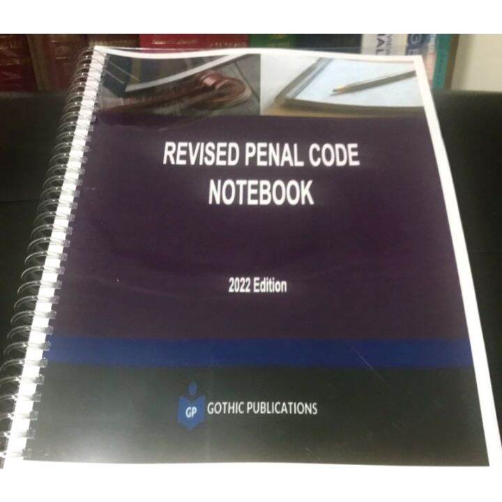 (Codal) Revised Penal Code Notebook (2022 Edition) | Lazada PH