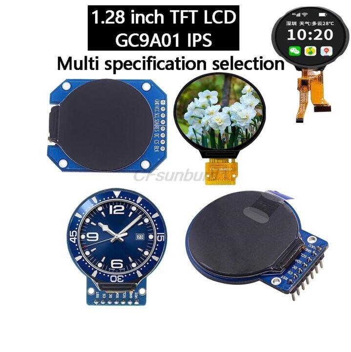 TFT Display 1.28 Inch TFT LCD Display Module Round RGB 240x240 GC9A01 Driver 4 Wire SPI ...