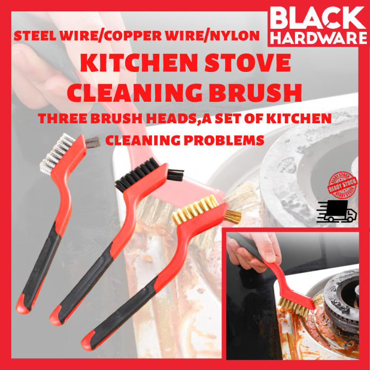 Black Hardware Double End Copper/Nylon/Steel Scratch Wire Construction ...